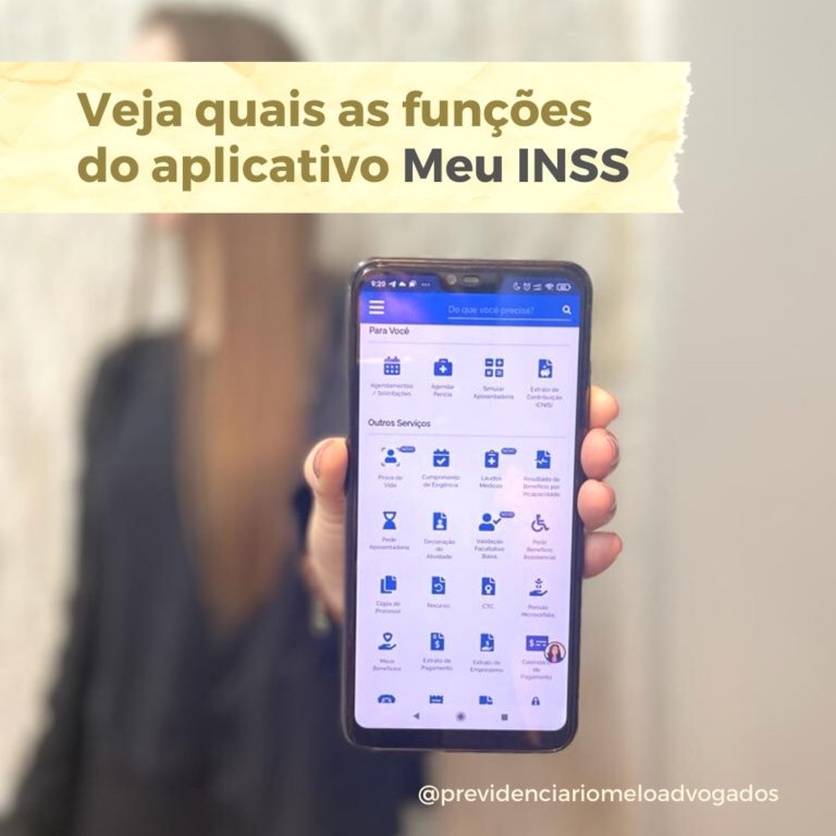 Veja quais as funções do aplicativo Meu INSS - Melo Advogados Associados